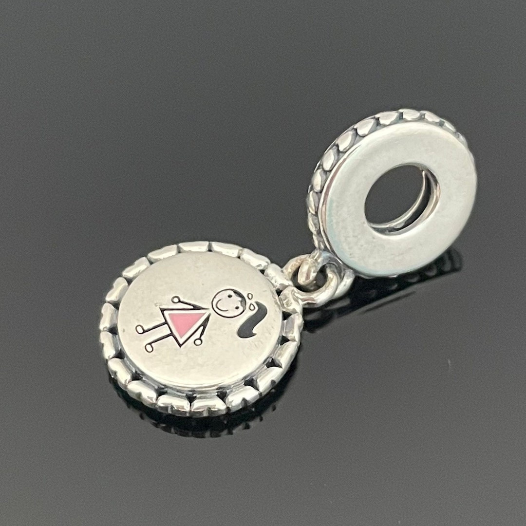 Pandora Girl Stick Figure Charm Daughter Charm |925 Jewelry | Women ...