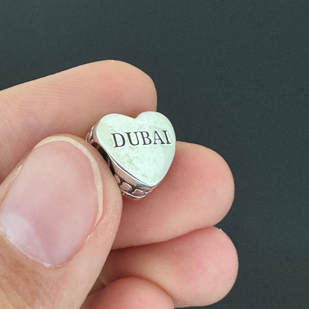 Authentic Pandora DUBAI Heart Charm: Gift for Friends - Etsy