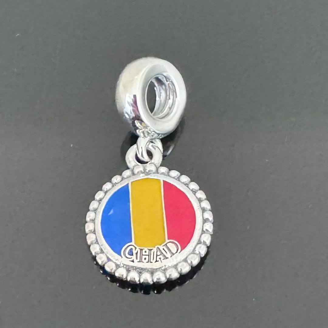 Authentic Pandora Charm |pandora CHAD Flag Dangle Charm| Pandora ...