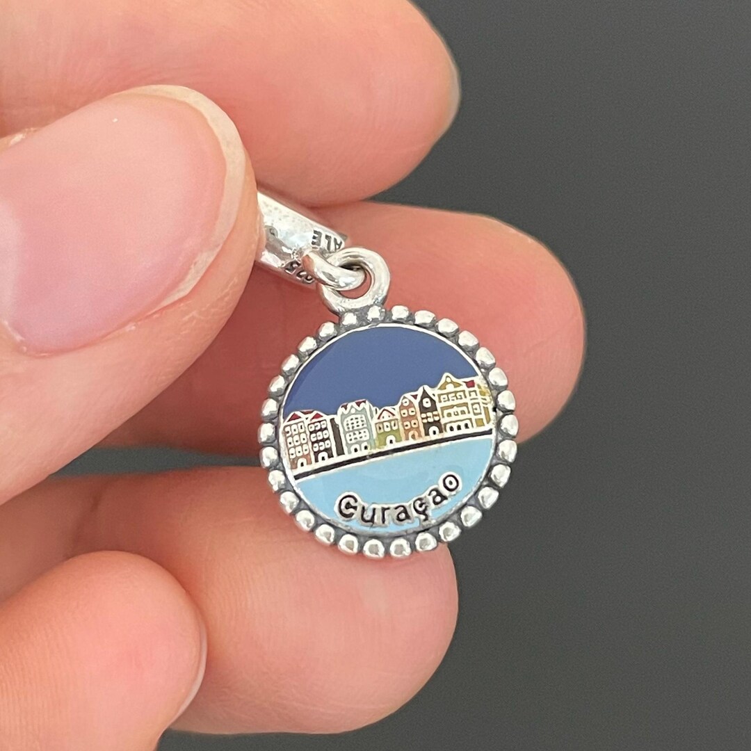 Pandora Charm | Pandora Curacao Charm Travel Charm for Pandora Bracelet ...