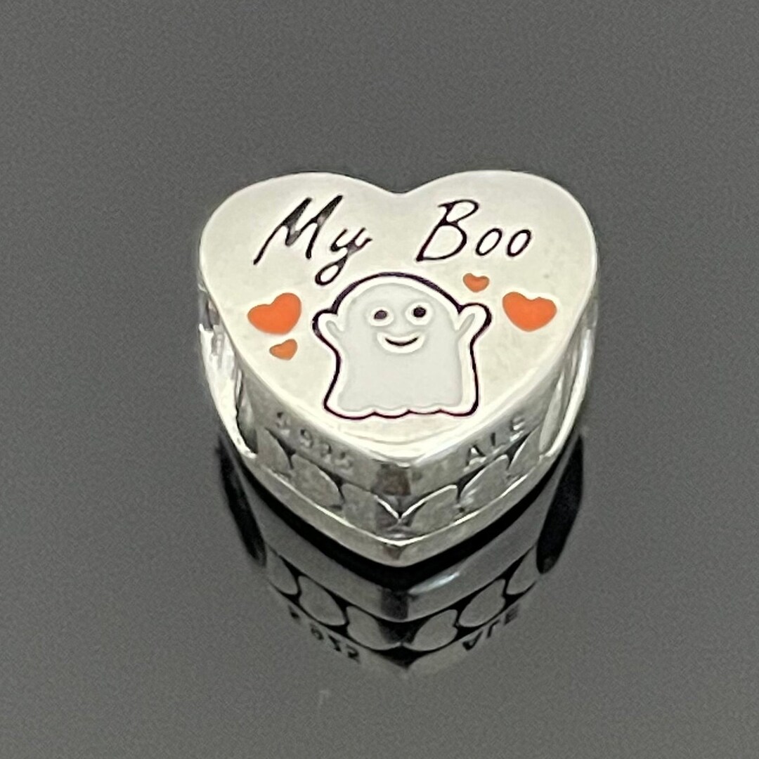 Pandora My Boo Heart Exclusive Charm | Pandora Heart Charm for ...