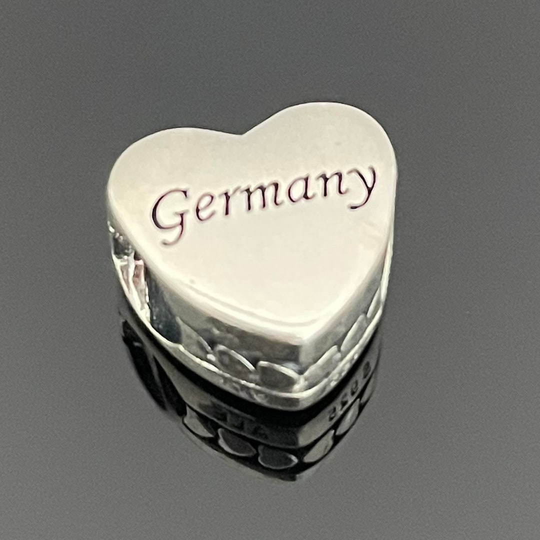 Pandora Germany Heart Exclusive Charm | Pandora Heart Charm for ...
