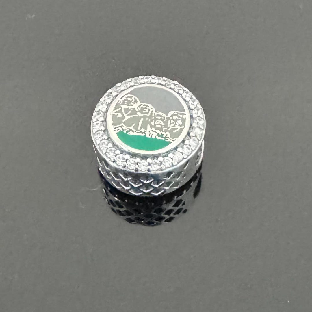 A Real Pandora |pandora Mt.rushmore Bead Charm Travel Charm |charm for ...