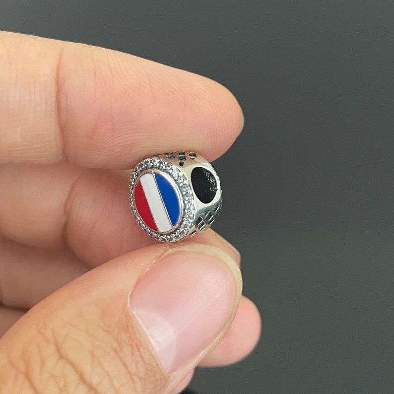 Authentic Pandora | Pandora France Flag Bead Charm | Pandora Beach ...