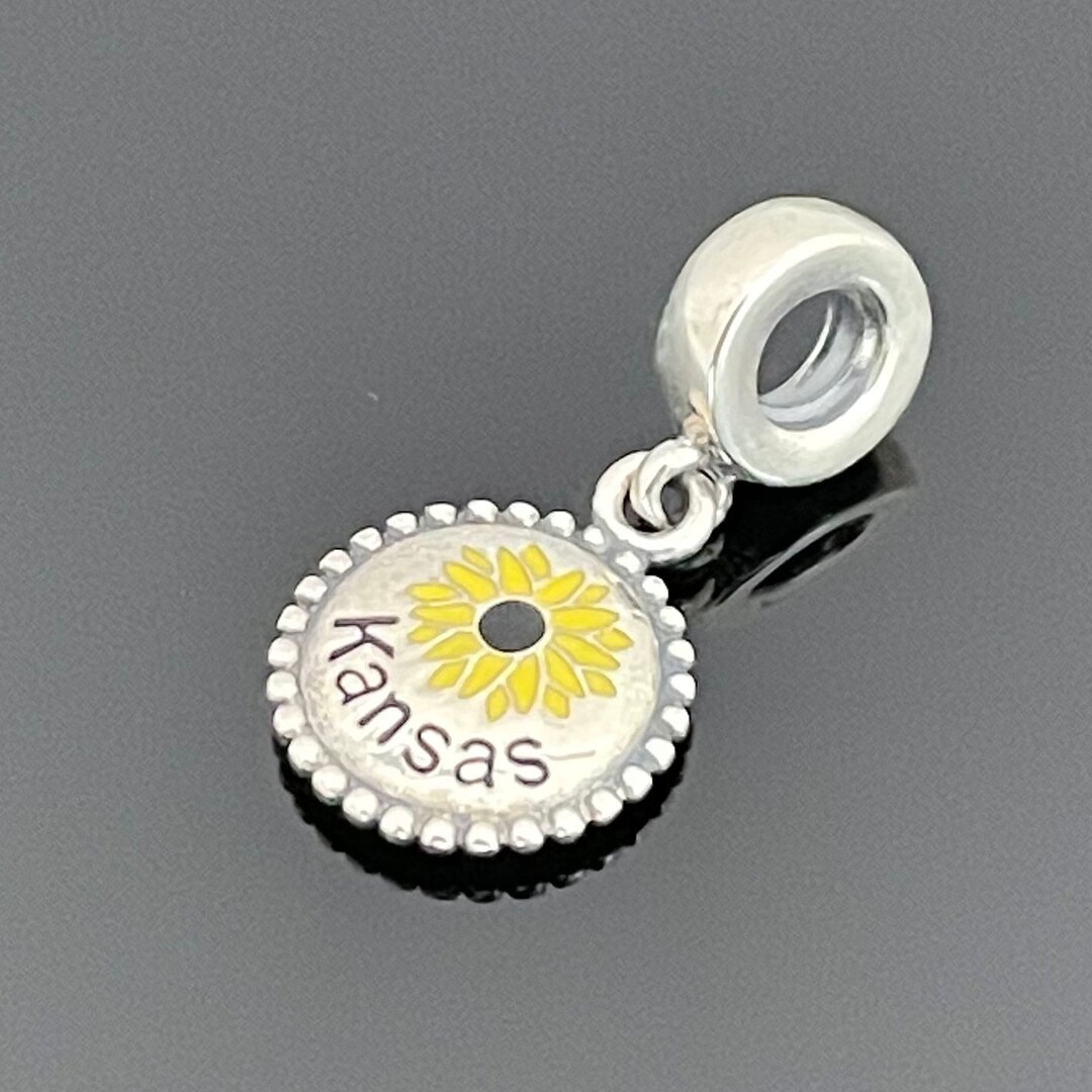 Pandora Kansas City Sunflower Exclusive Dangle Charm Pendant | 925 ...