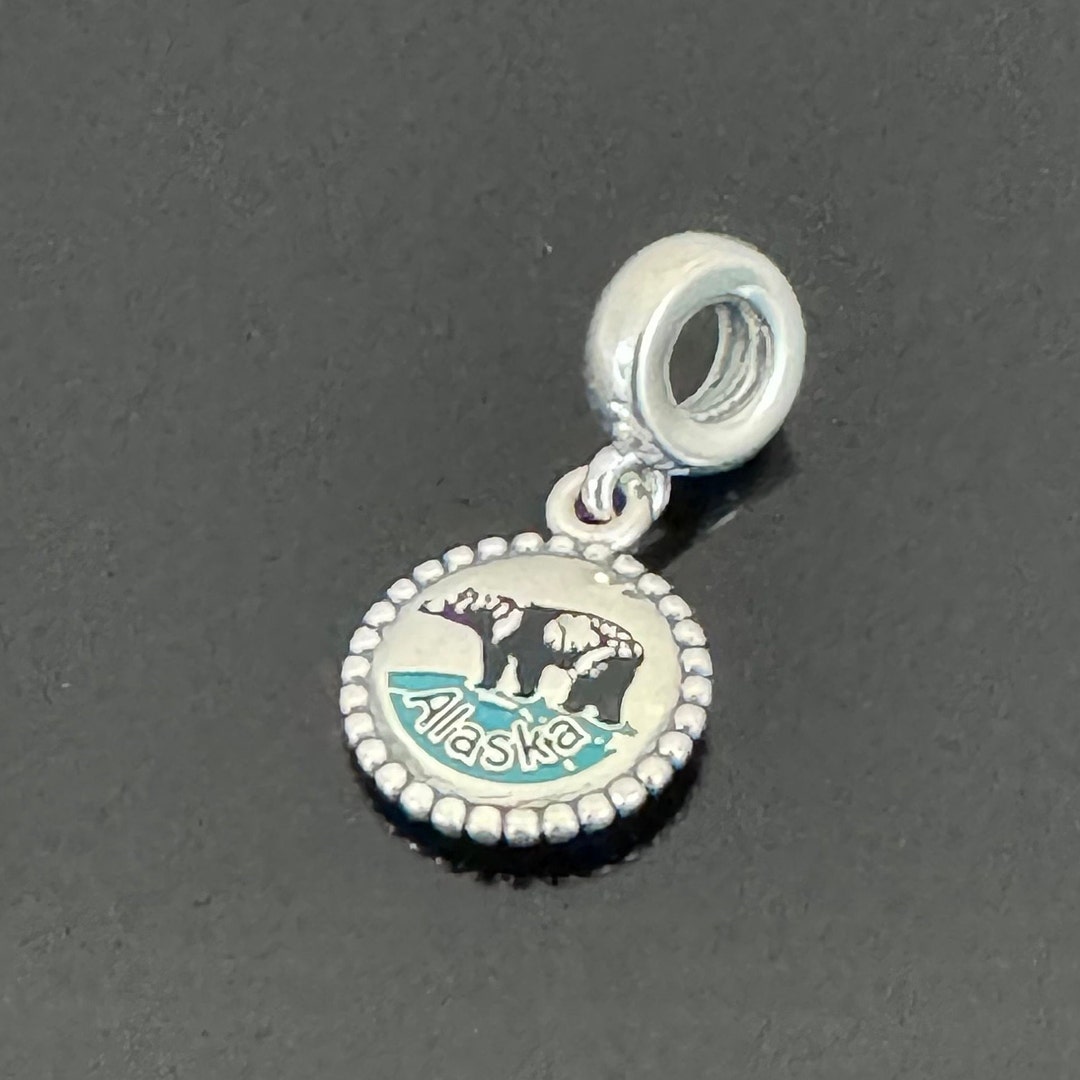 Genuine Pandora Brand Charm |pandora Alaska Bear Dangle Charm| Pandora ...