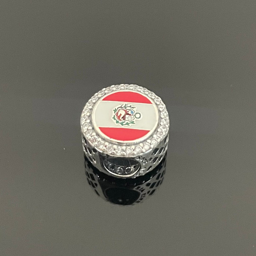 Pandora Peru Flag Bead Charm Travel Charm | Charm for Bracelet and ...