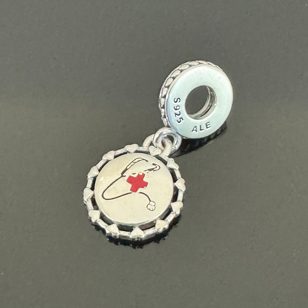 Authentic Pandora Charms |pandora Stethoscope Engravable Dangle Charm ...