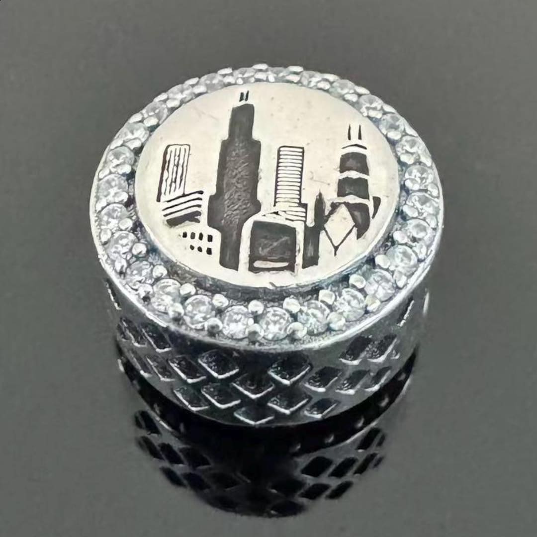 A Real Pandora Chicago City Exclusive Charm: Genuine Pandora Bead for ...
