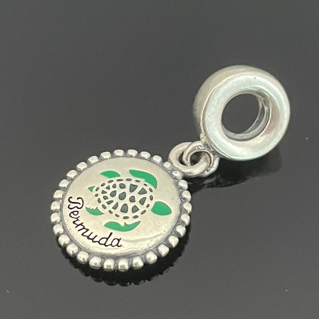 Pandora Bermuda Green Turtle Animal Dangle Charm 925 Jewelry - Etsy