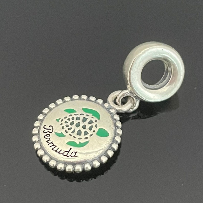 Pandora Bermuda Green Turtle Animal Dangle Charm 925 Jewelry - Etsy