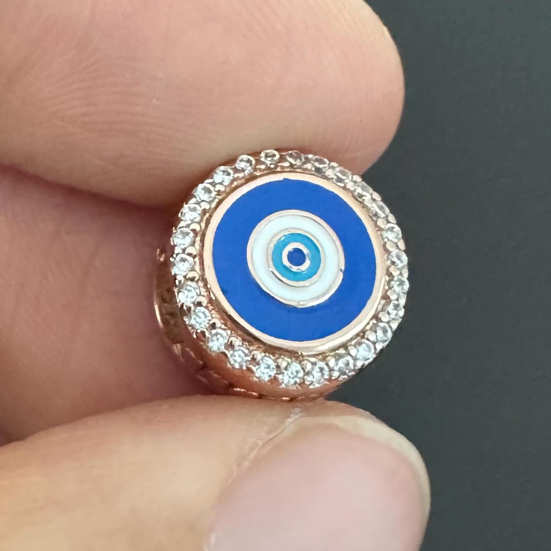Pandora Evil Eye Double Sided Rose Gold Exclusive Bead Charm | Original ...