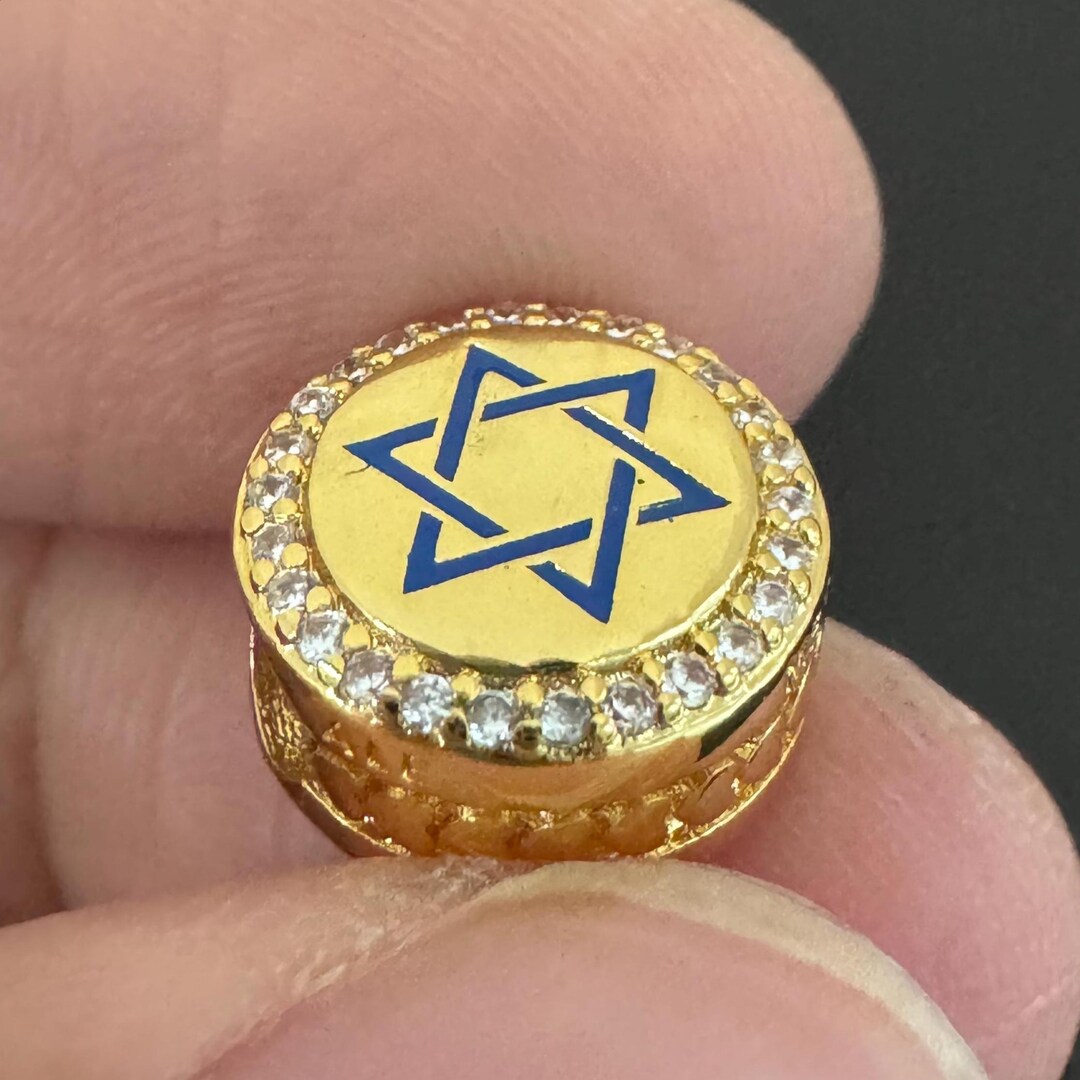 Gold 100% Authentic Pandora Israel Bead Charm A Real 925 Sterling ...