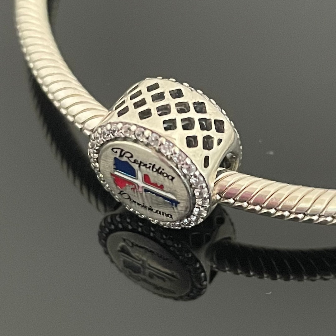 Original Pandora Dominican Republic CZ Charm | Charm for Bracelet and ...