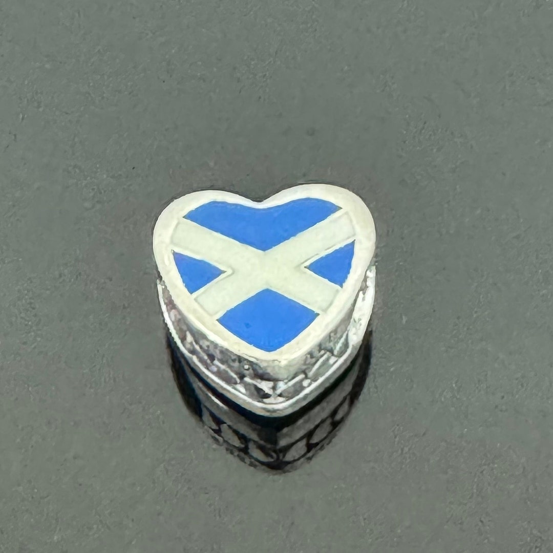 Authentic Pandora Charm | Pandora SCOTLAND Flag Heart Charm |gift for ...