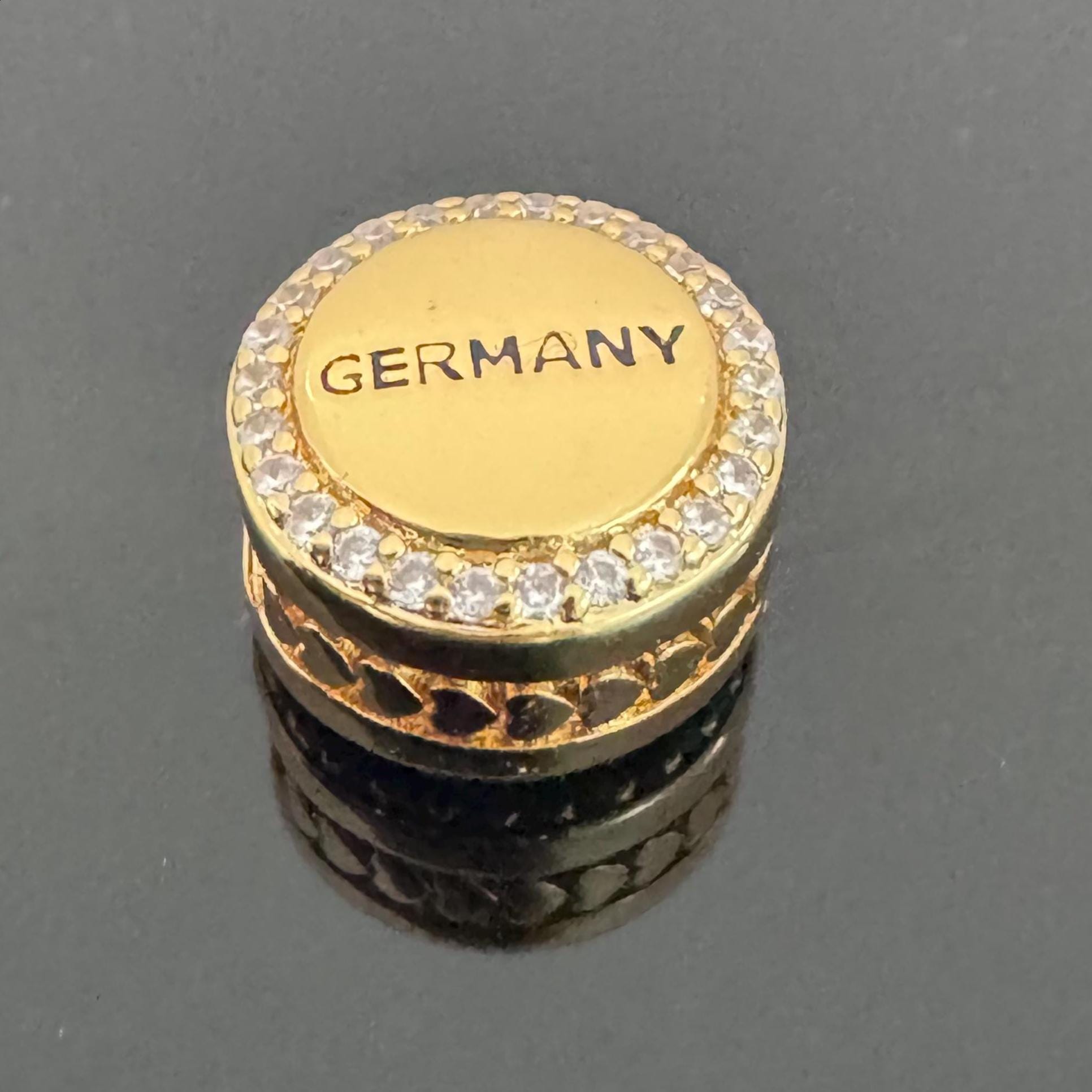Gold Pandora Germany Flag Charm - Travel Bracelet Bead - Etsy