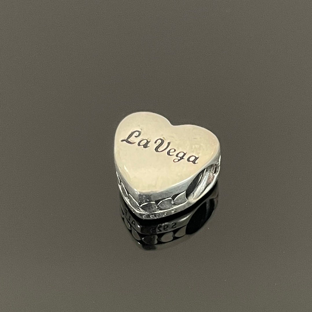 Pandora Charms | Gift for Her | Pandora La Vega Heart Charm Heart Charm ...