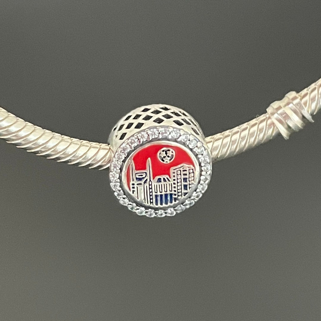 Original Pandora Nashville Guitar Exclusive Bead Charm My Heart Chicago ...