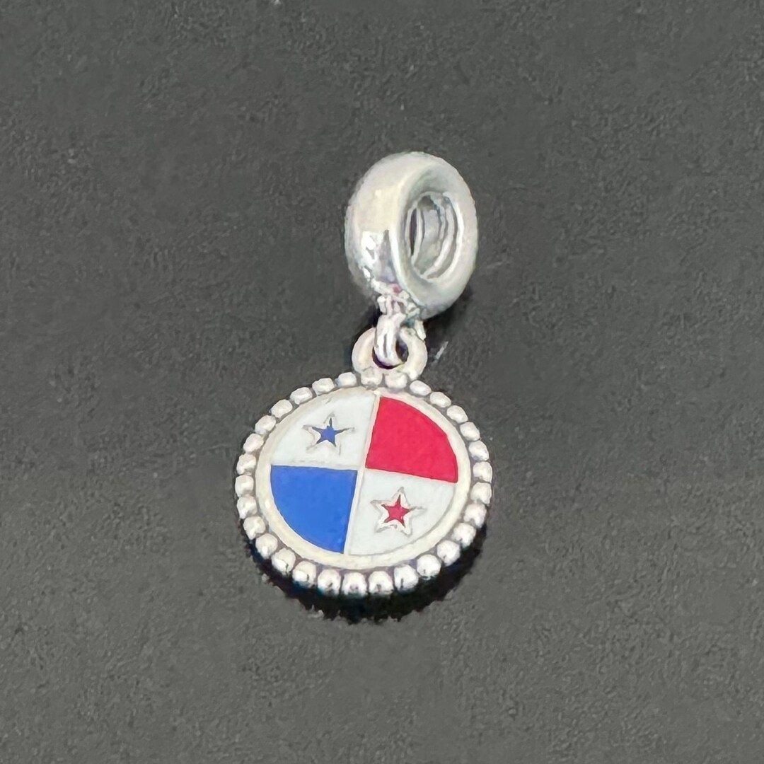 Pandora Charm Pandora Panama Flag Exclusive Charm Travel Charm women ...