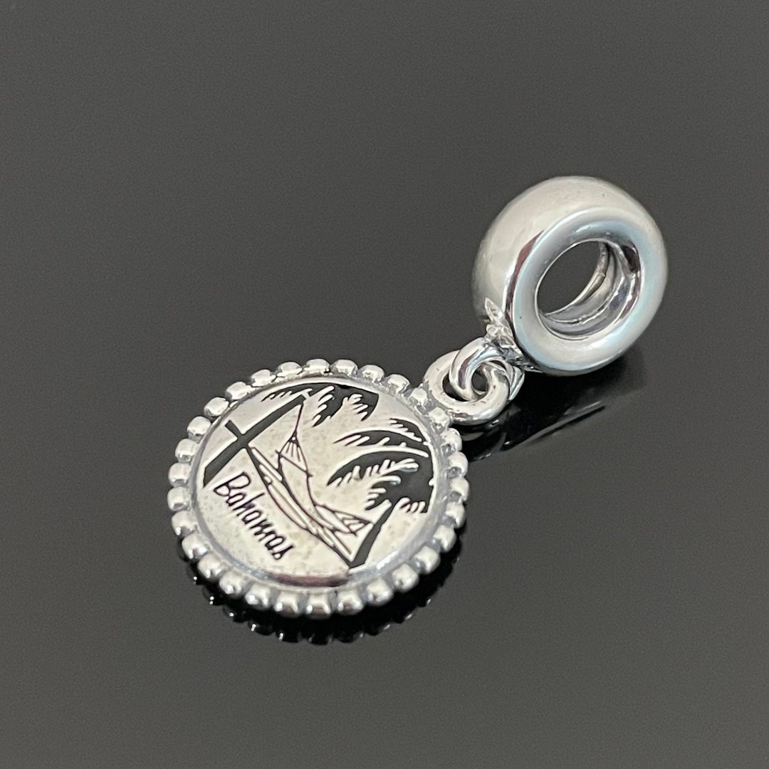 Pandora Bahamas Beach Coconut Trees Charm Women 925 ALE Jewelry Charms ...