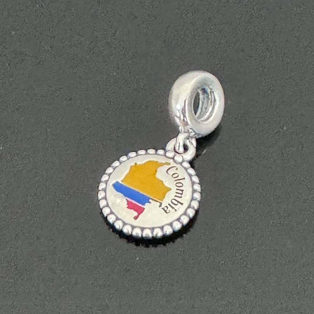 Pandora Brand Charm |pandora Colombia MAP Dangle Charm| Pandora ...