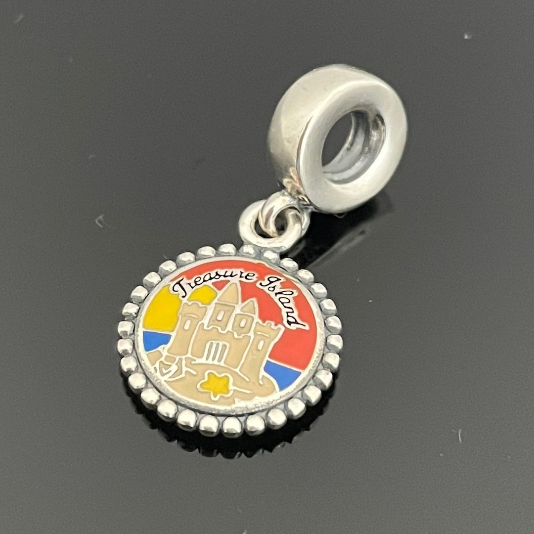 Pandora Florida Treasure Island Sandcastle Charm,exclusive Charm Dangle ...