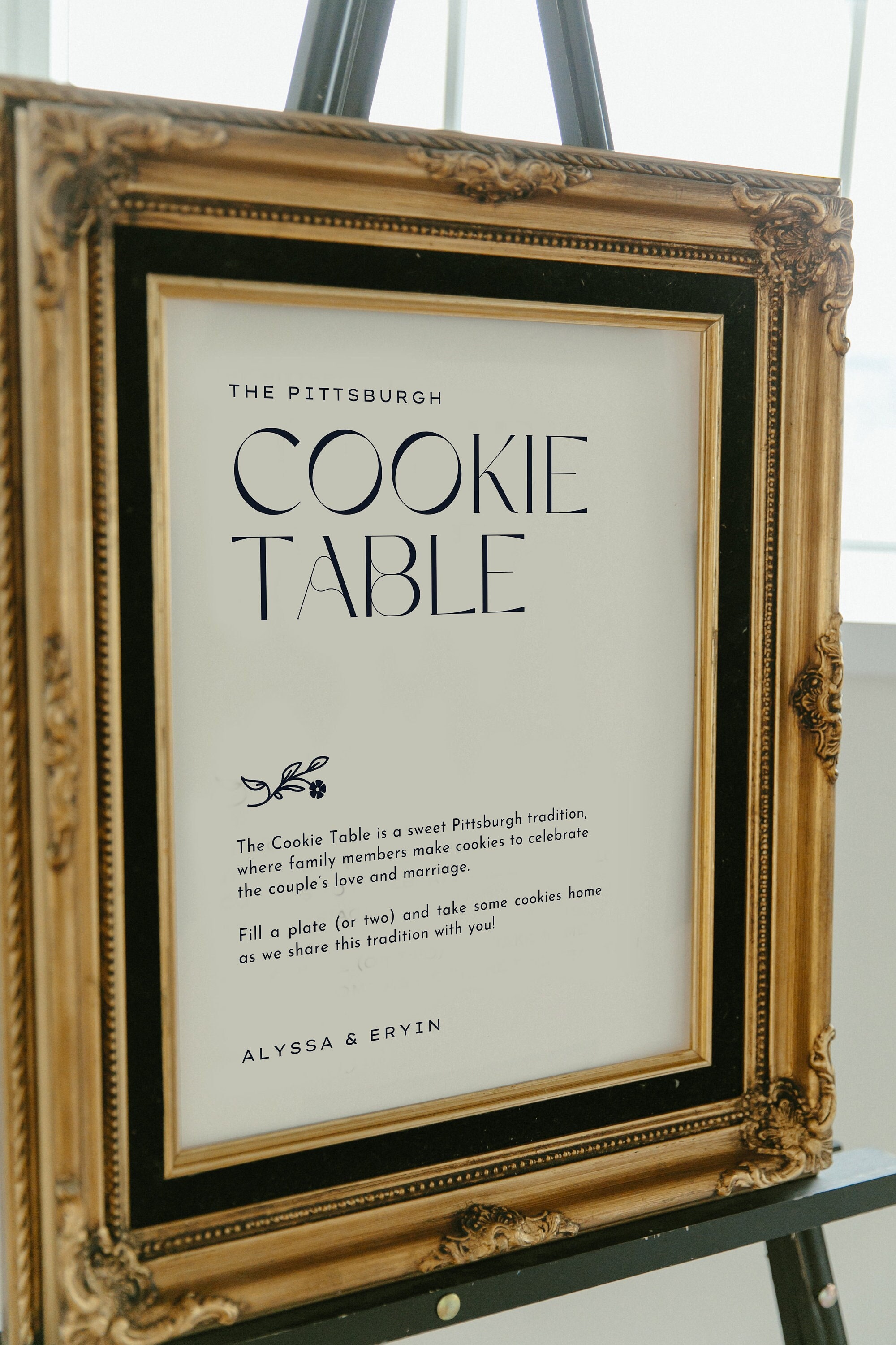 Pittsburgh Cookie Table Sign for Wedding 8x10 Modern - Etsy
