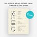 CHEERS Modern Bar Menu for Wedding - 8x10" Minimalist Wedding Sign ...