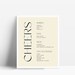 CHEERS Modern Bar Menu for Wedding - 8x10" Minimalist Wedding Sign ...