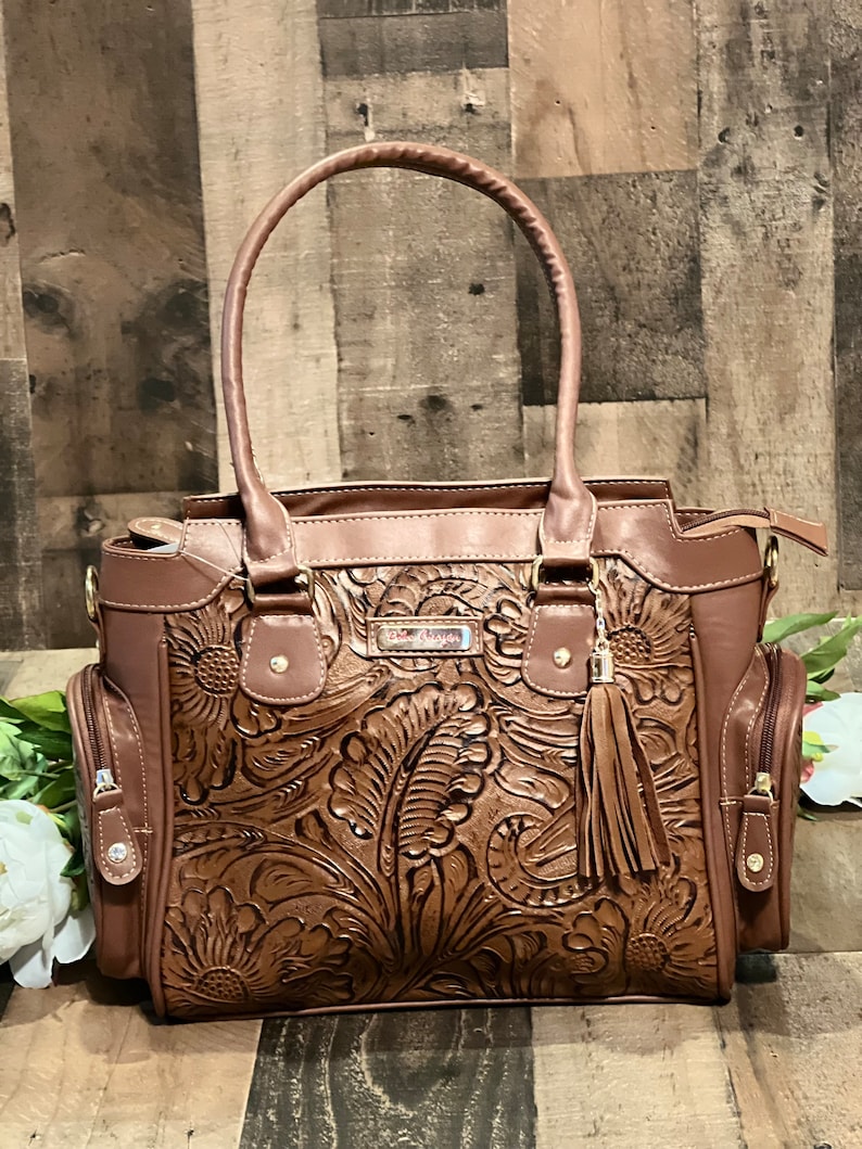 Western Leather Handbag - Etsy