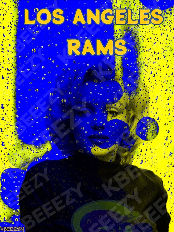 Marilyn Monroe Rams Themed Digital Artwork Instant Download - Etsy