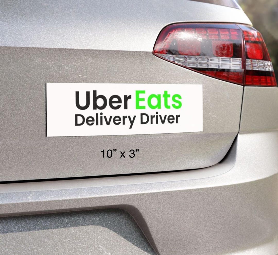 Car Magnets - Uber Eats Delivery Magnet, Food Delivery Magnet, Vehicle ...