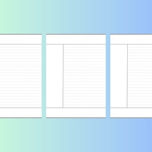 Printable Cornell Notes Template Download and Print at Home - Etsy