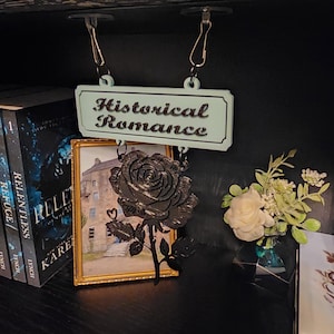 Hanging Library Genre Sign 3D Print File- FULL Set | Home Library Book ...