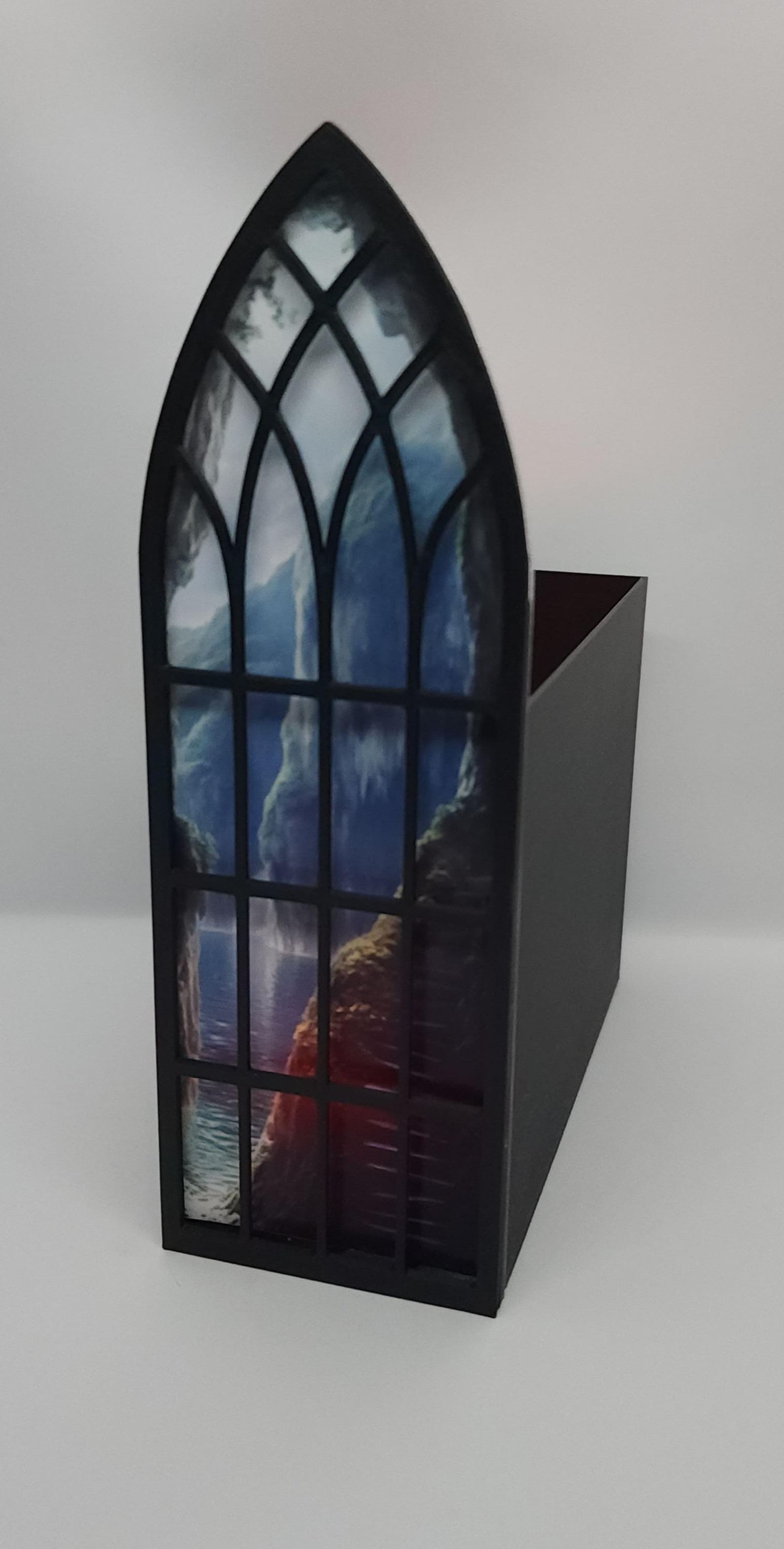 Gothic Cathedral Book Nook STL: 3D Printer Files, Scenic Window ...