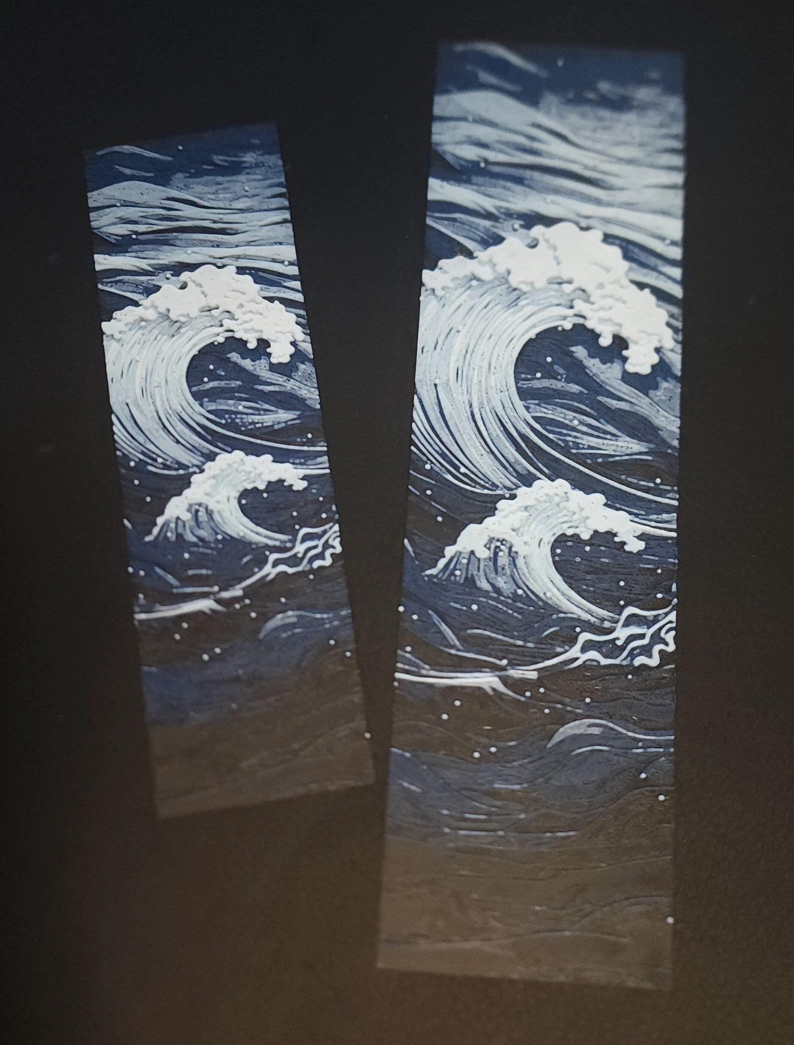 3d Wave Bookmark STL | Instant Digital Download | Textured Bookmark STL ...