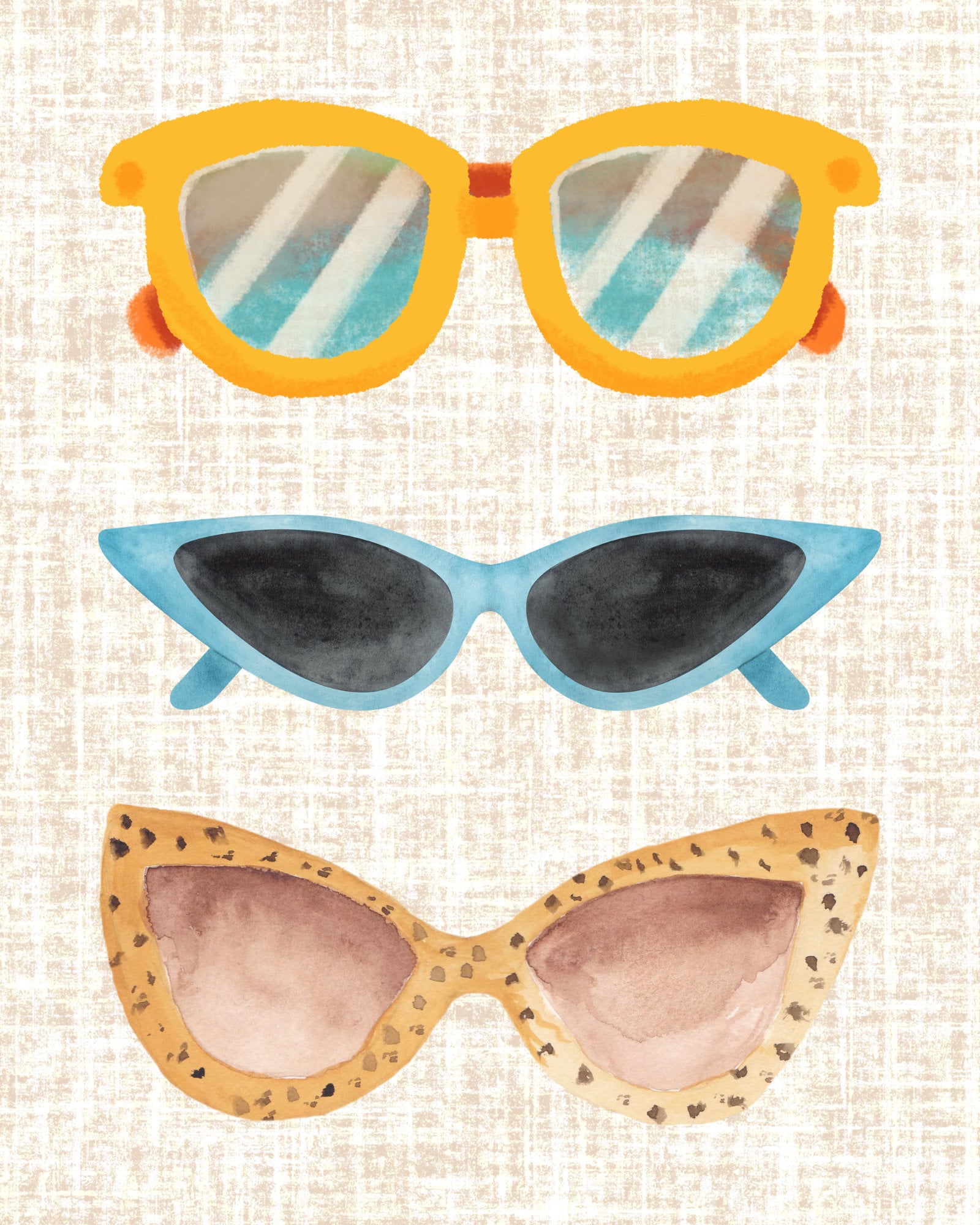 Sunglasses Print: Digital Download - Etsy