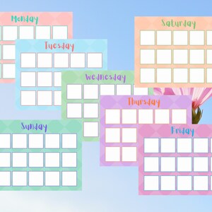 Kid's Activity Cards, Routine Boards or Charts, to Do List, Print ...