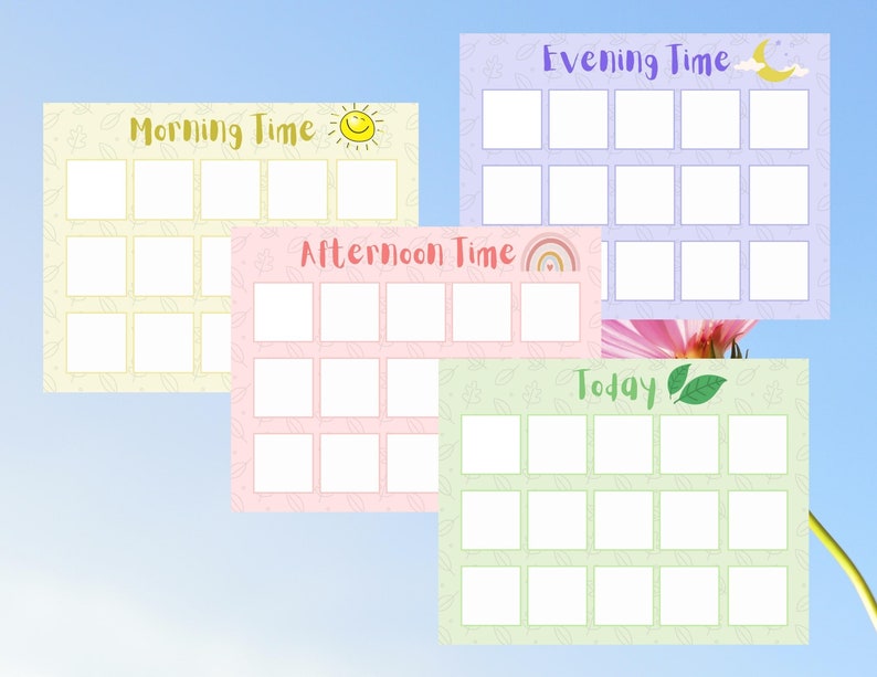 Kid's Activity Cards, Routine Boards or Charts, to Do List, Print ...