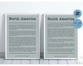 Continents BUNDLE Facts and Coloring Pages (Instant Download) - Etsy