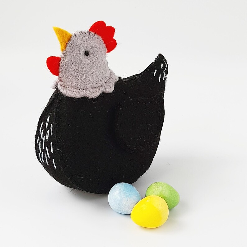 Handmade Wool Felt Mini Easter Hen: Spring Decor - Etsy UK