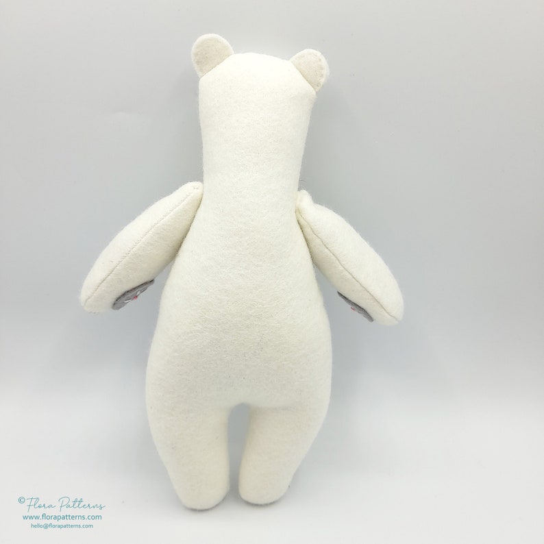 Felt Toy Polar Bear Sewing Pattern - Etsy