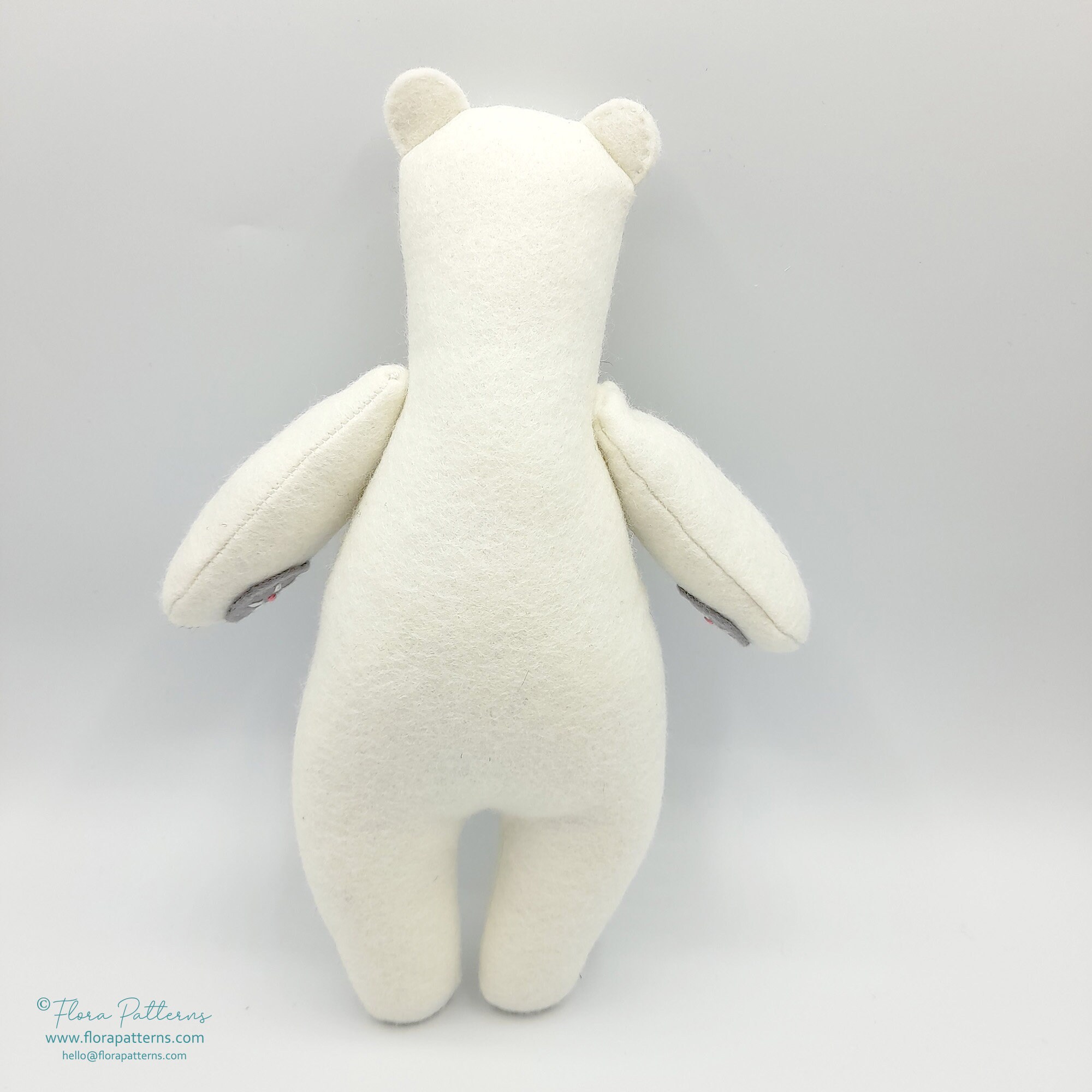 Felt Toy Polar Bear Sewing Pattern - Etsy