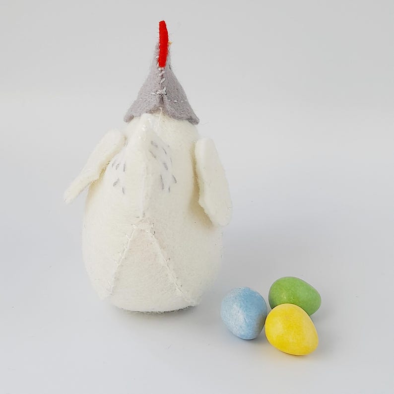 Handmade Wool Felt Mini Easter Hen: Spring Decor - Etsy UK