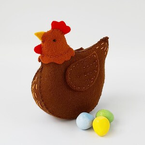 Handmade Wool Felt Mini Easter Hen: Spring Decor - Etsy UK