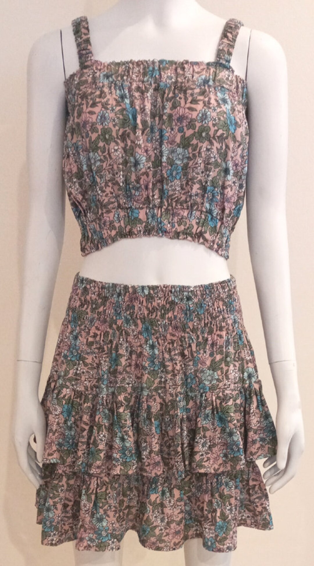 Floral Mini Dress Set - Etsy