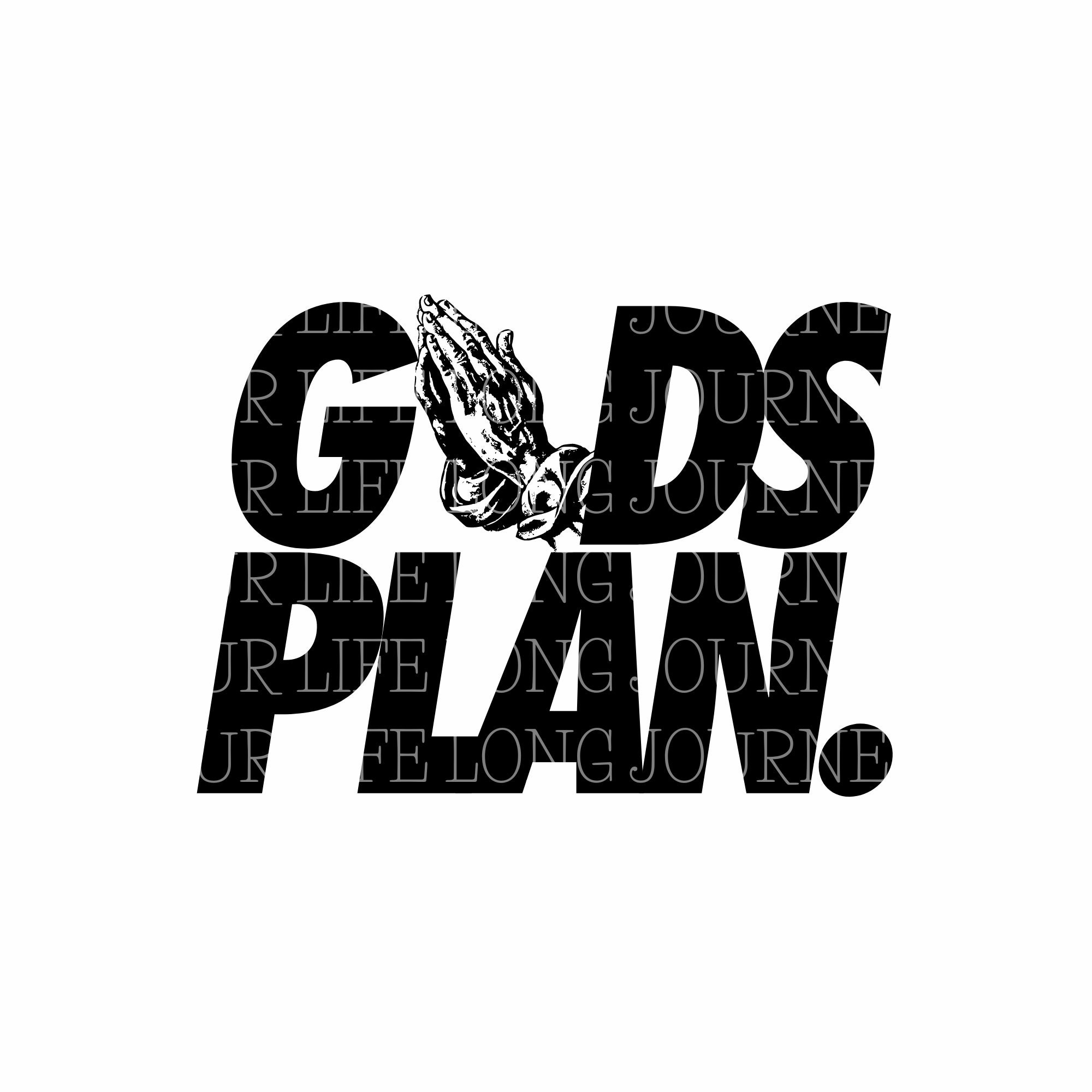 Gods Plan Png Retro Christian Png Prayer Hands Png - Etsy