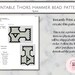 Mjolnir Earring Brick Stitch Pattern, Instant Download PDF Pattern ...