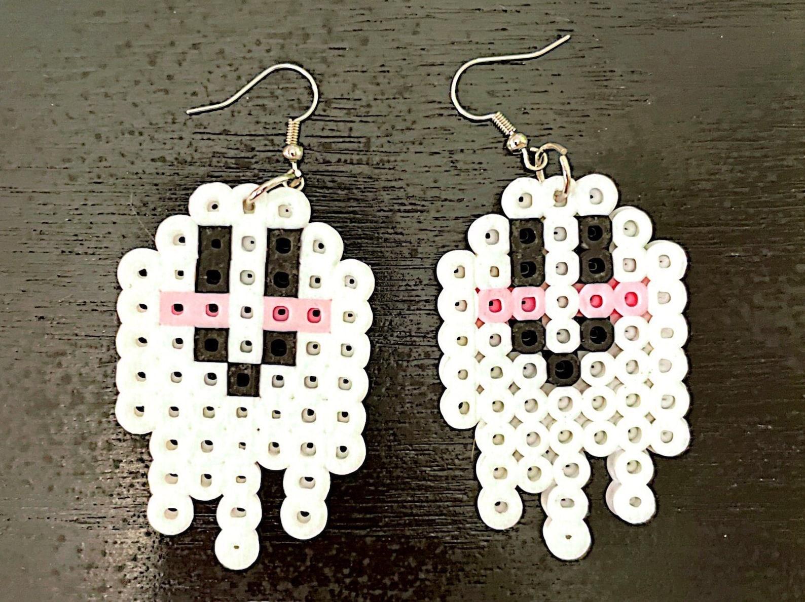Cute Ghost Earrings - Halloween Perler Bead Jewelry - Etsy