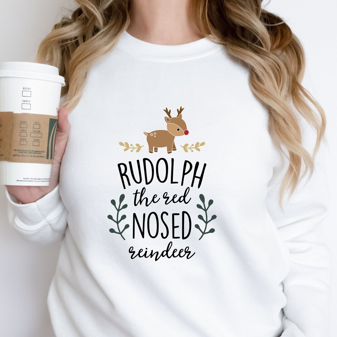 Rudolph the Red Nosed Reindeer Christmas Sweatshirt, Rudolph Christmas ...